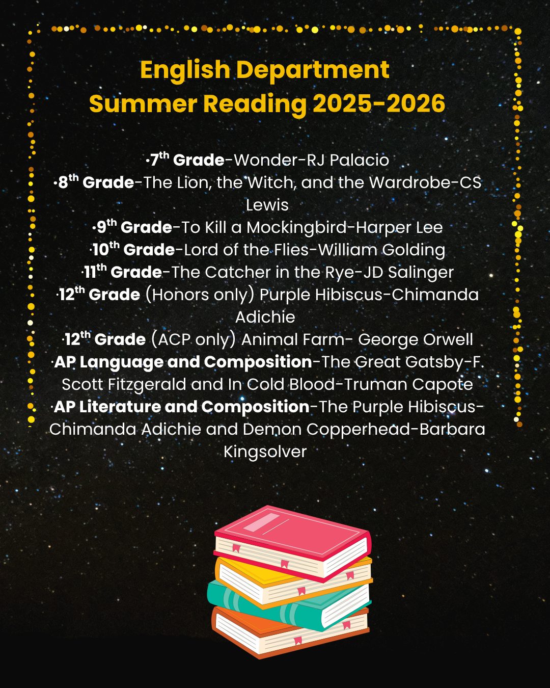 Summer Reading - Saint Paul Diocesan Jr. Sr. High School